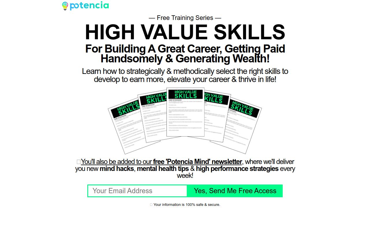 (1) High Value Skills
